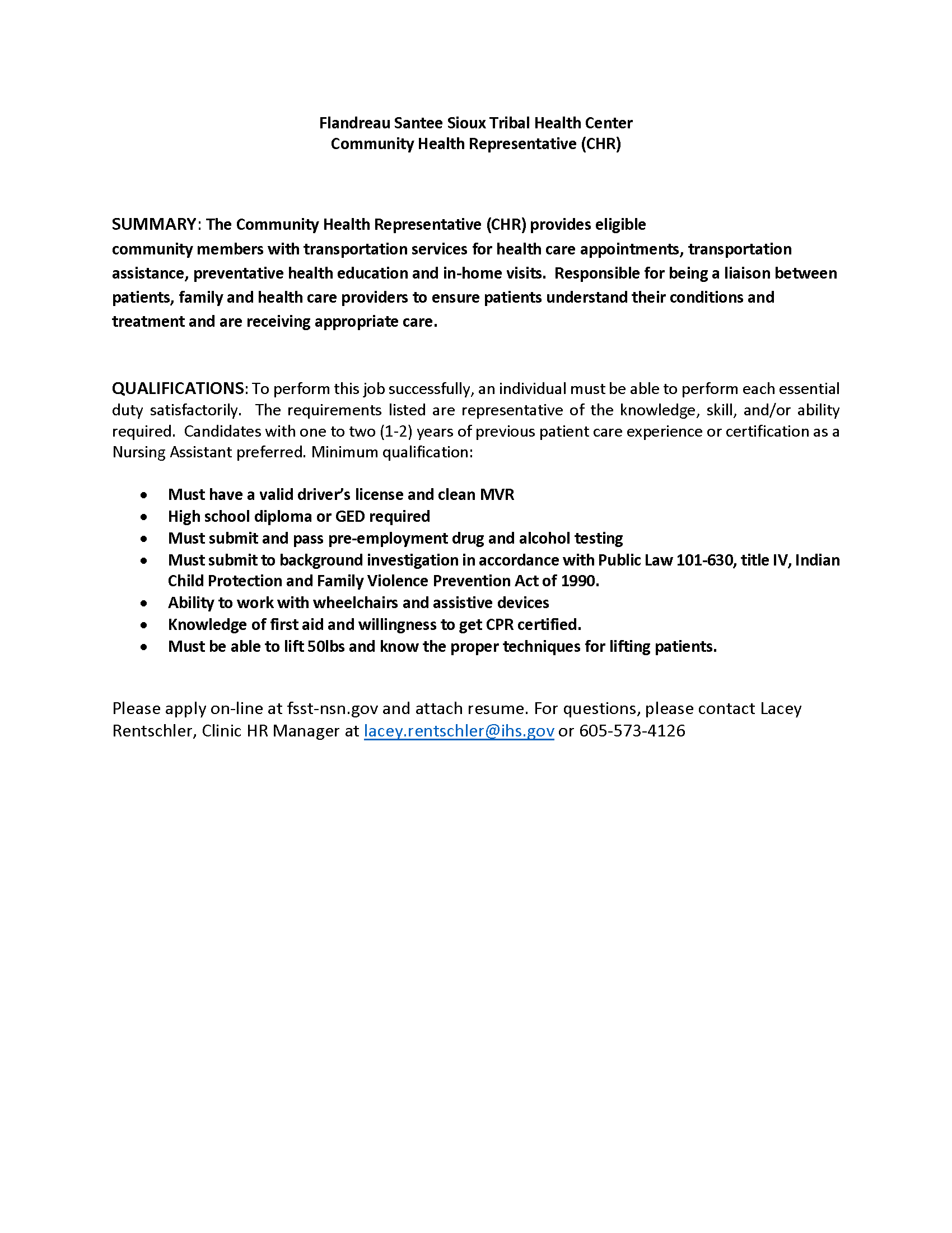 Flandreau Santee Sioux Tribe | Employment